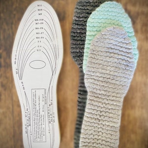 Felted Wool Insoles Knitting Pattern, Flat Socks, Wool Shoe Liners ...