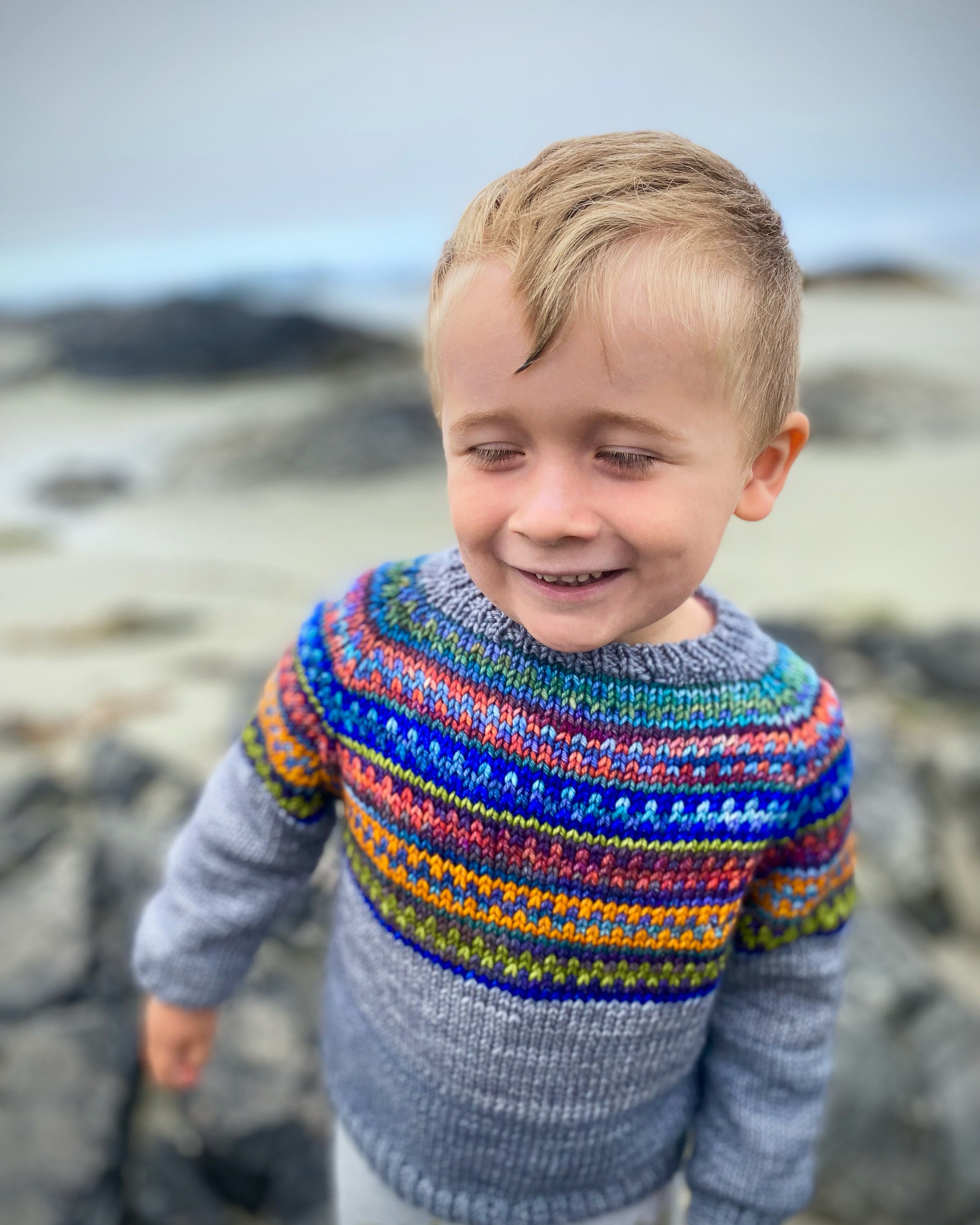 Stashbuster Sweater Knitting Pattern for Kids, Kid Knit Sweater Pattern ...
