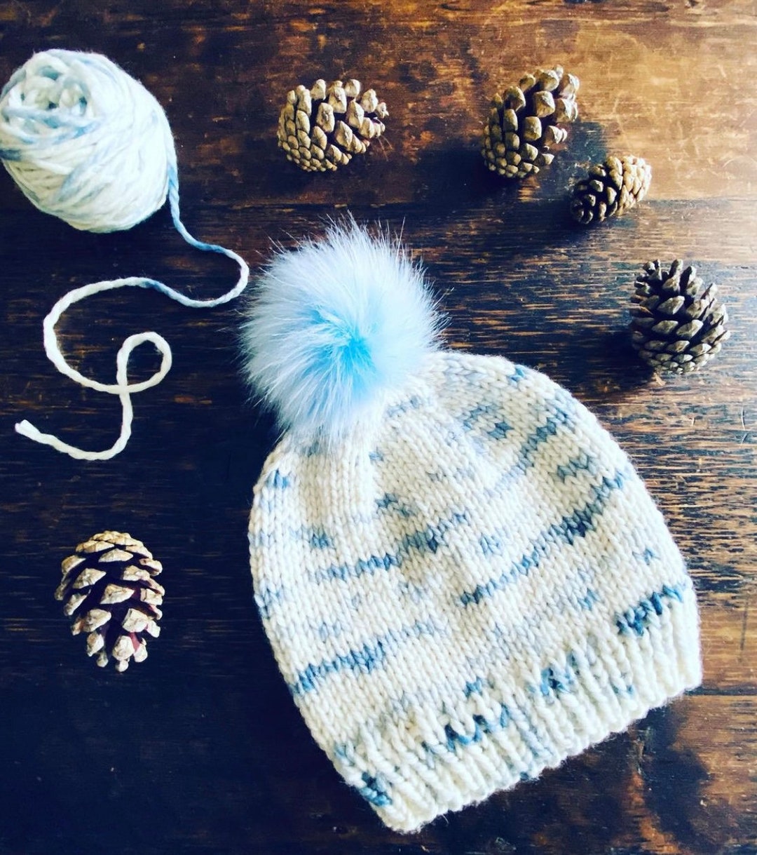 Easy Hat Knitting Pattern - PDF Download - Tuff City Toque - Etsy