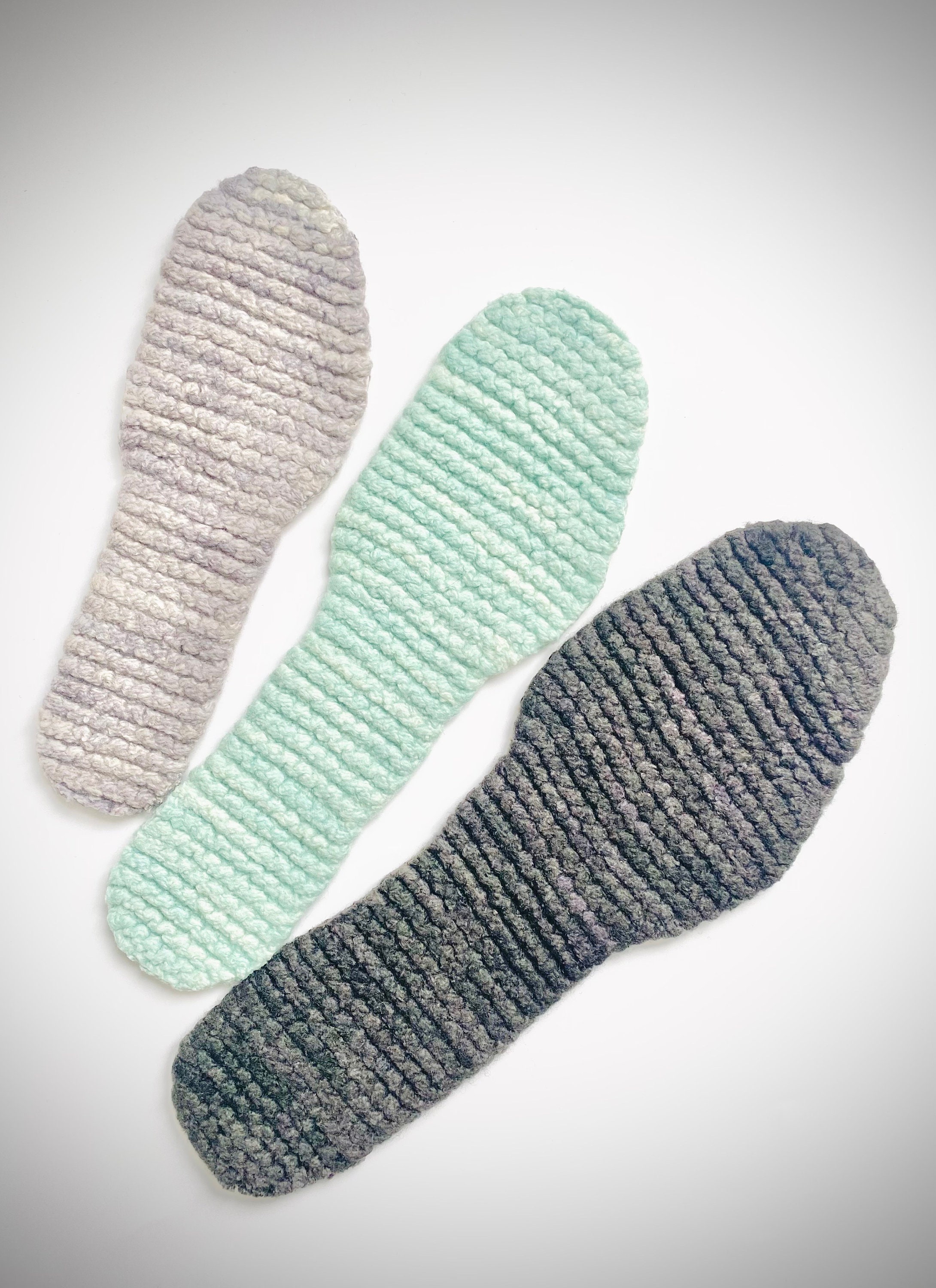 Felted Wool Insoles Knitting Pattern, Flat Socks, Wool Shoe Liners PDF ...