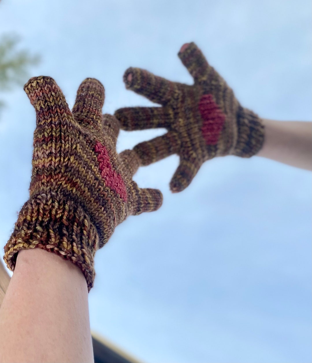 Knitted Gloves Knitting Pattern, PDF Pattern for Knitted Gloves - Tuff ...