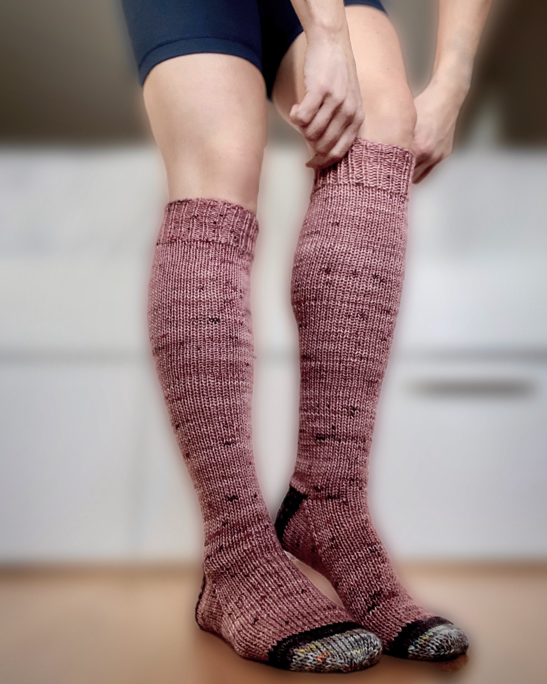 Long Socks Knitting Pattern Knee Socks Knit Pattern Tuff - Etsy