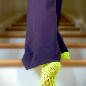 Mesh Thigh High Sock Knitting Pattern (PDF Download) - Etsy