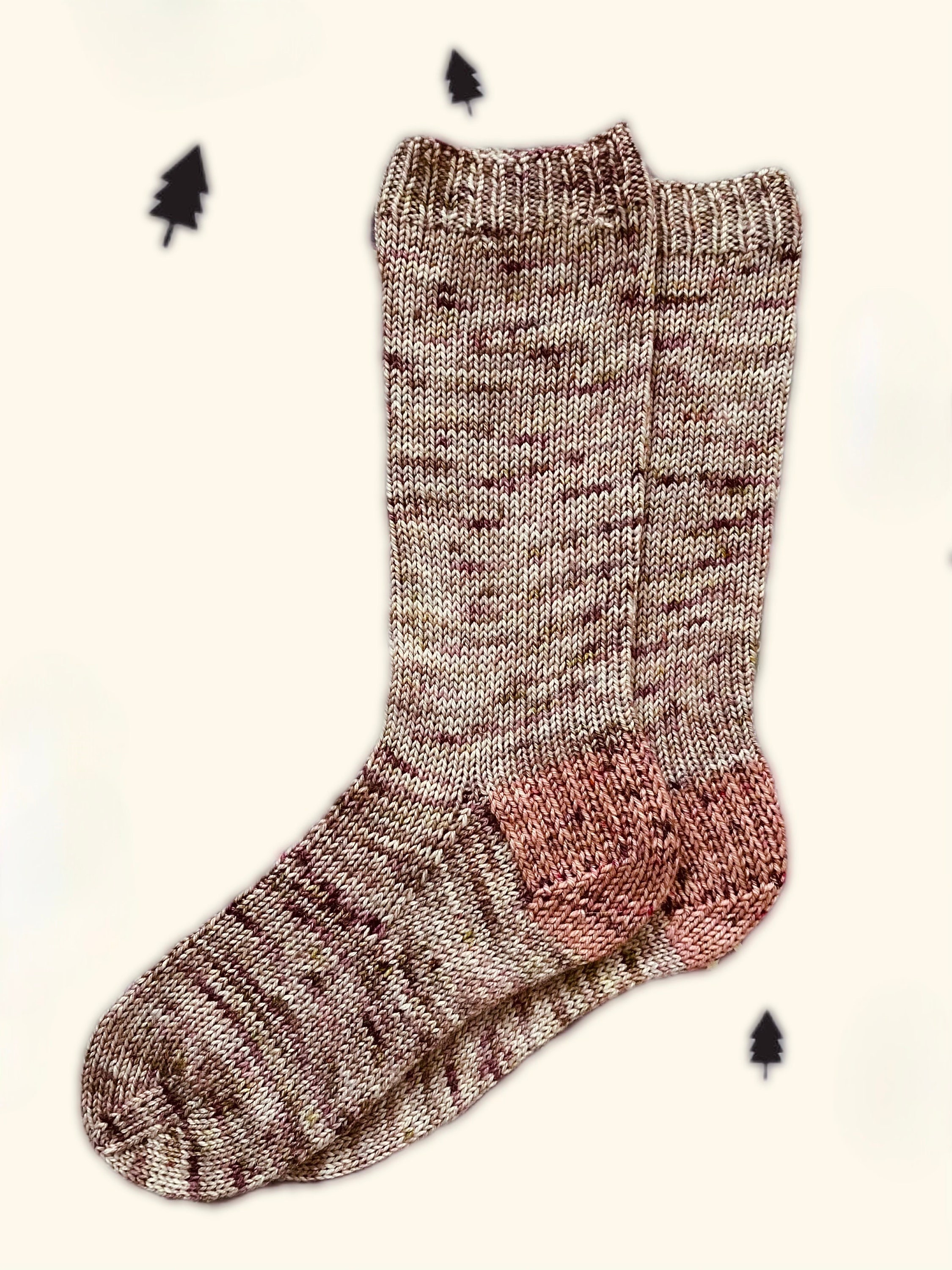 Basic Beginner Sock Knitting Pattern in Sport Weight Yarn PDF Download ...