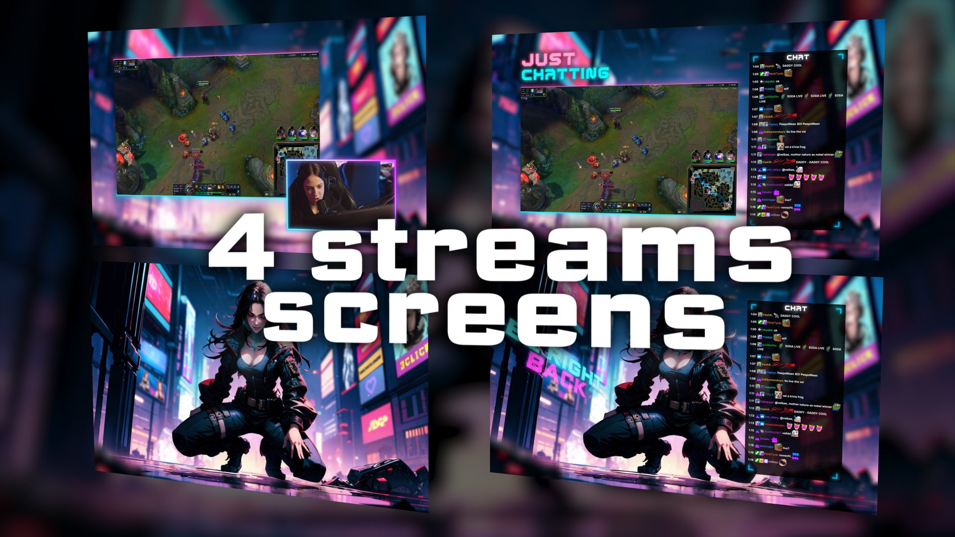 Cyber Goddess Twitch Overlay Pack · Anime Stream Overlay · OBS Overlay ... Cyber Goddess Twitch Overlay Pack · Anime Stream Overlay · OBS Overlay ...