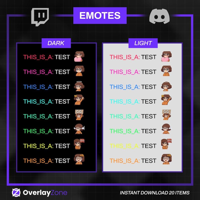 Spicy Nerd Girl Animated Emotes | 8 Waifu Gifs for Twitch Kick Discord ...