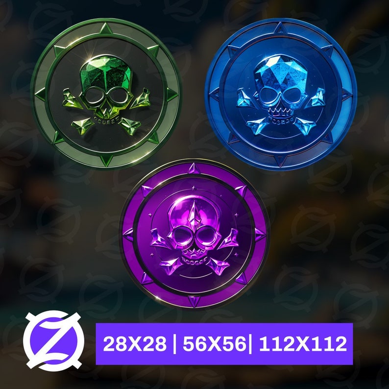 Pirate Coin Twitch Sub Badges / Coin / Gold / Currency Twitch Loyalty ...