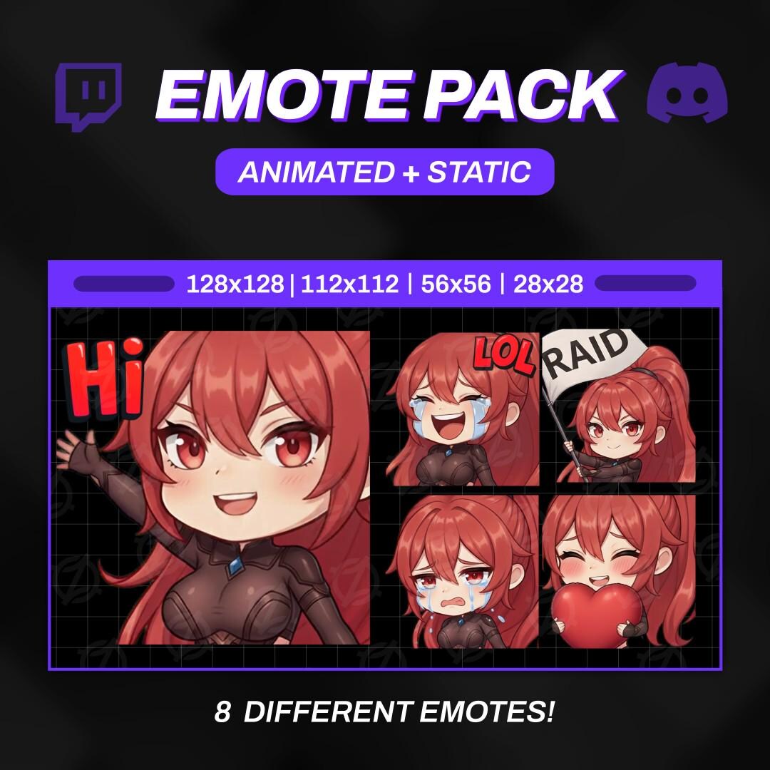 Animated Yinlin Emotes | 8 Wuthering Waves Gifs for Twitch, Kick ...