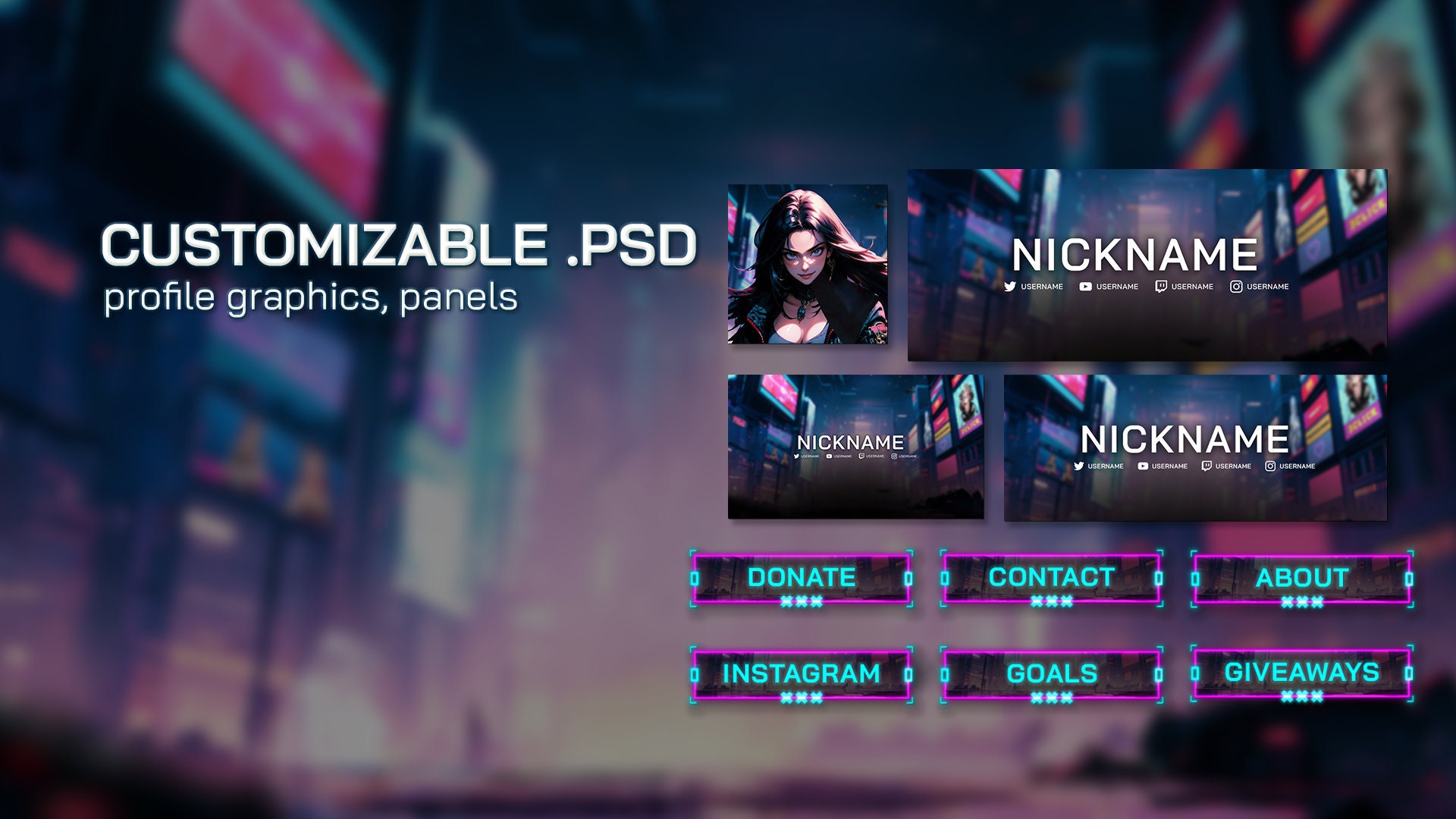 Cyber Goddess Twitch Overlay Pack · Anime Stream Overlay · OBS Overlay ... Cyber Goddess Twitch Overlay Pack · Anime Stream Overlay · OBS Overlay ...