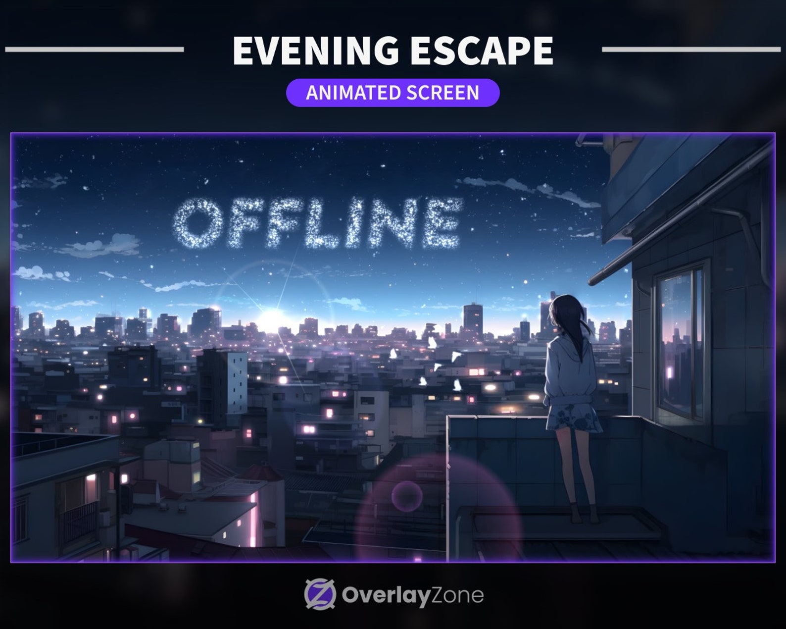 Evening Escape Animated Screen/ Lofie Theme Twitch Overlay/ Starting ...