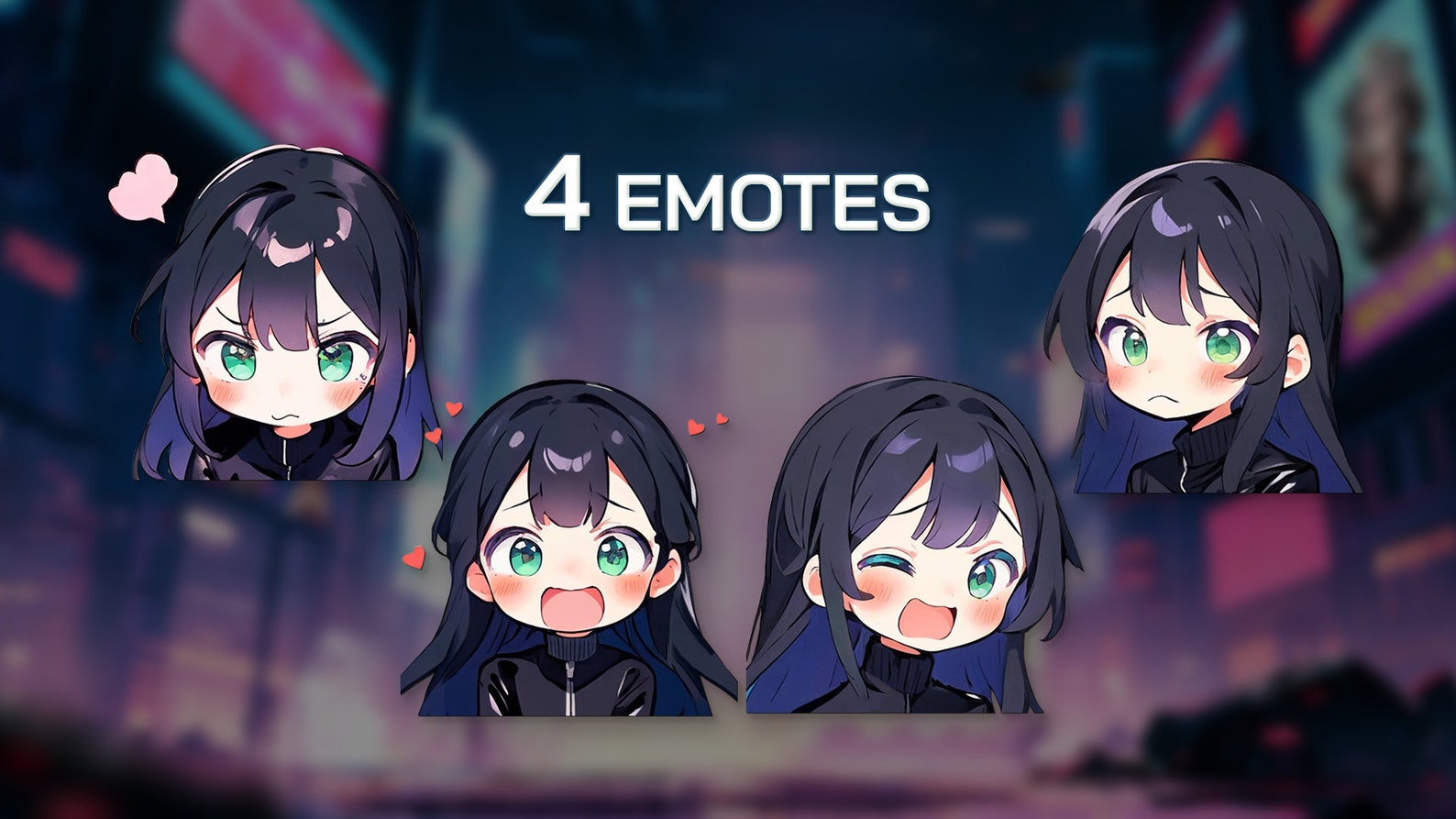 Cyber Goddess Twitch Overlay Pack · Anime Stream Overlay · OBS Overlay ...