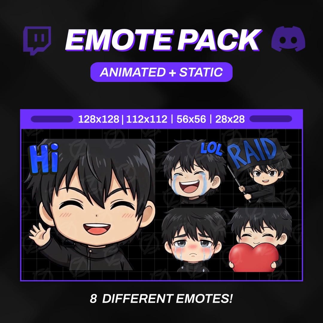 Émoticônes Jinwoo animées | 8 GIF de leveling solo pour Twitch, Kick et ...