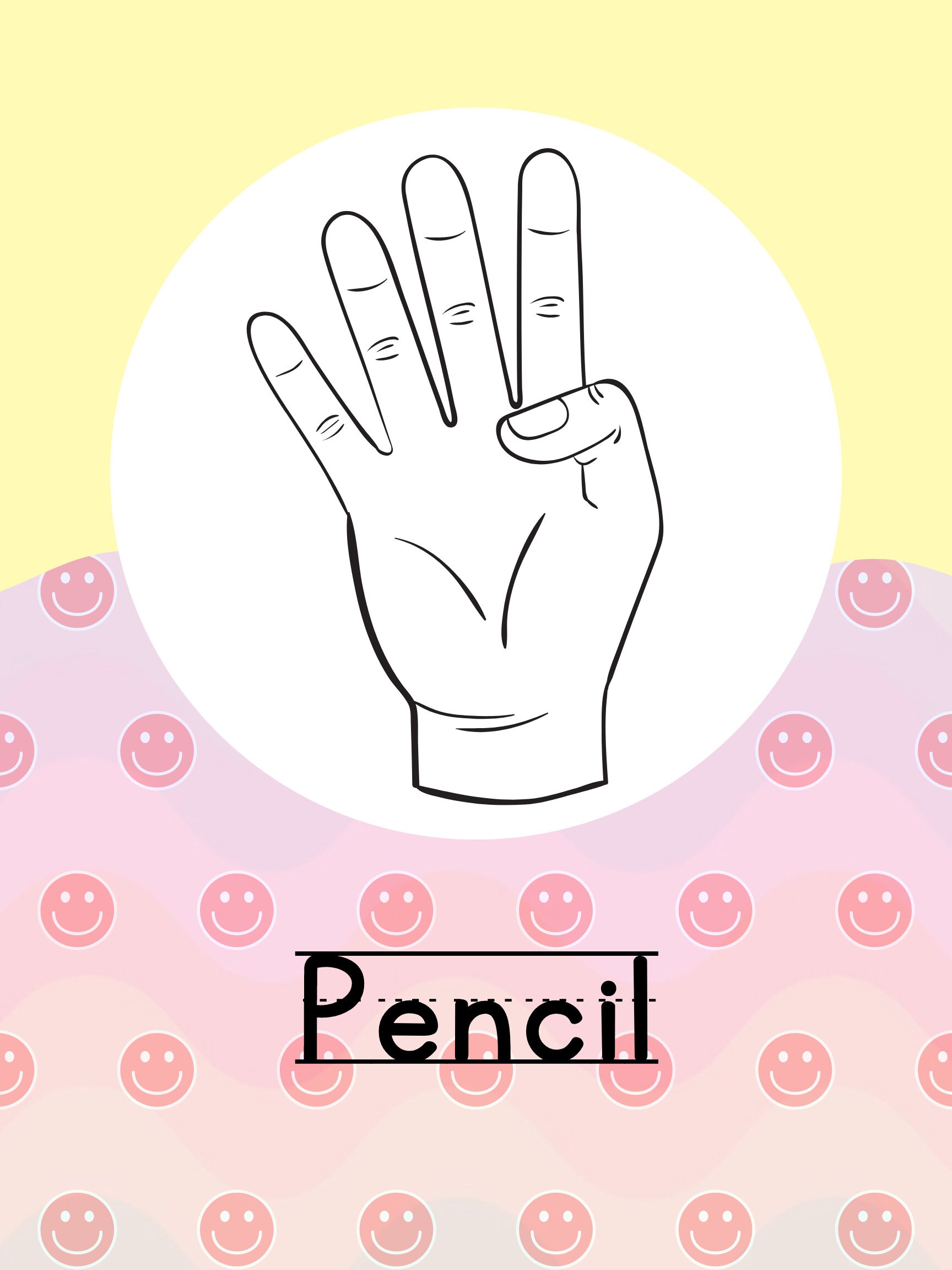 Pastel Dreams Primary Hand Signs Posters - Etsy