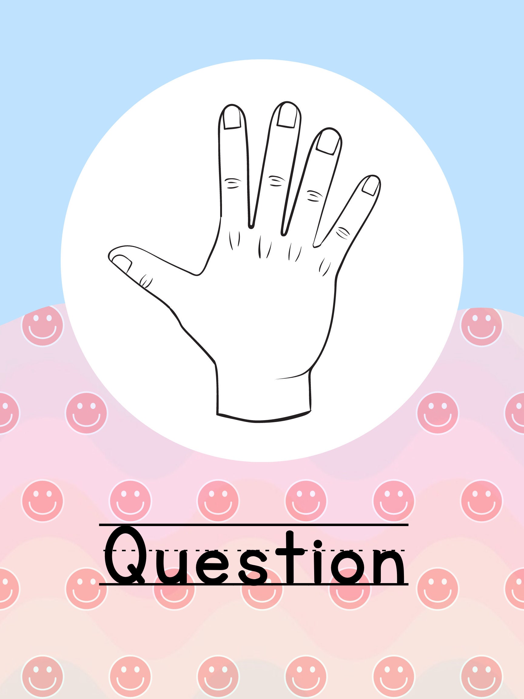 Pastel Dreams Primary Hand Signs Posters - Etsy