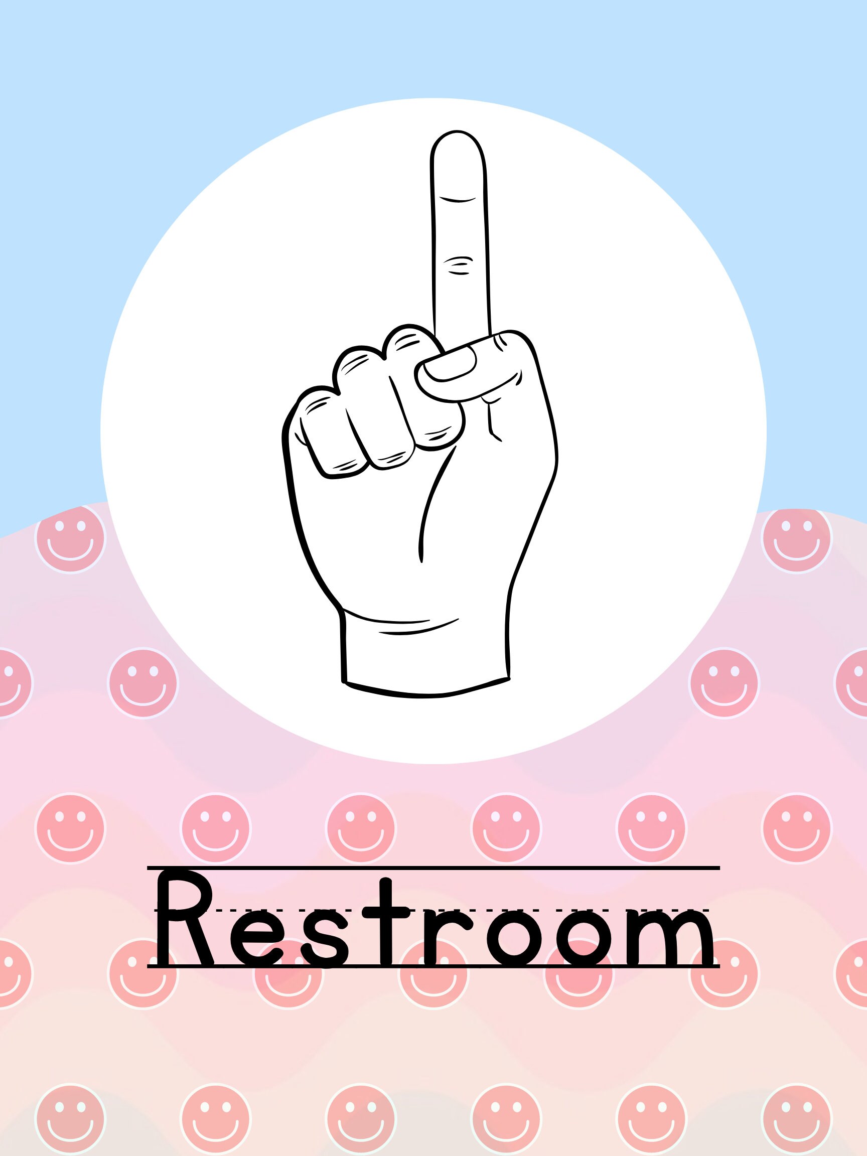 Pastel Dreams Primary Hand Signs Posters - Etsy