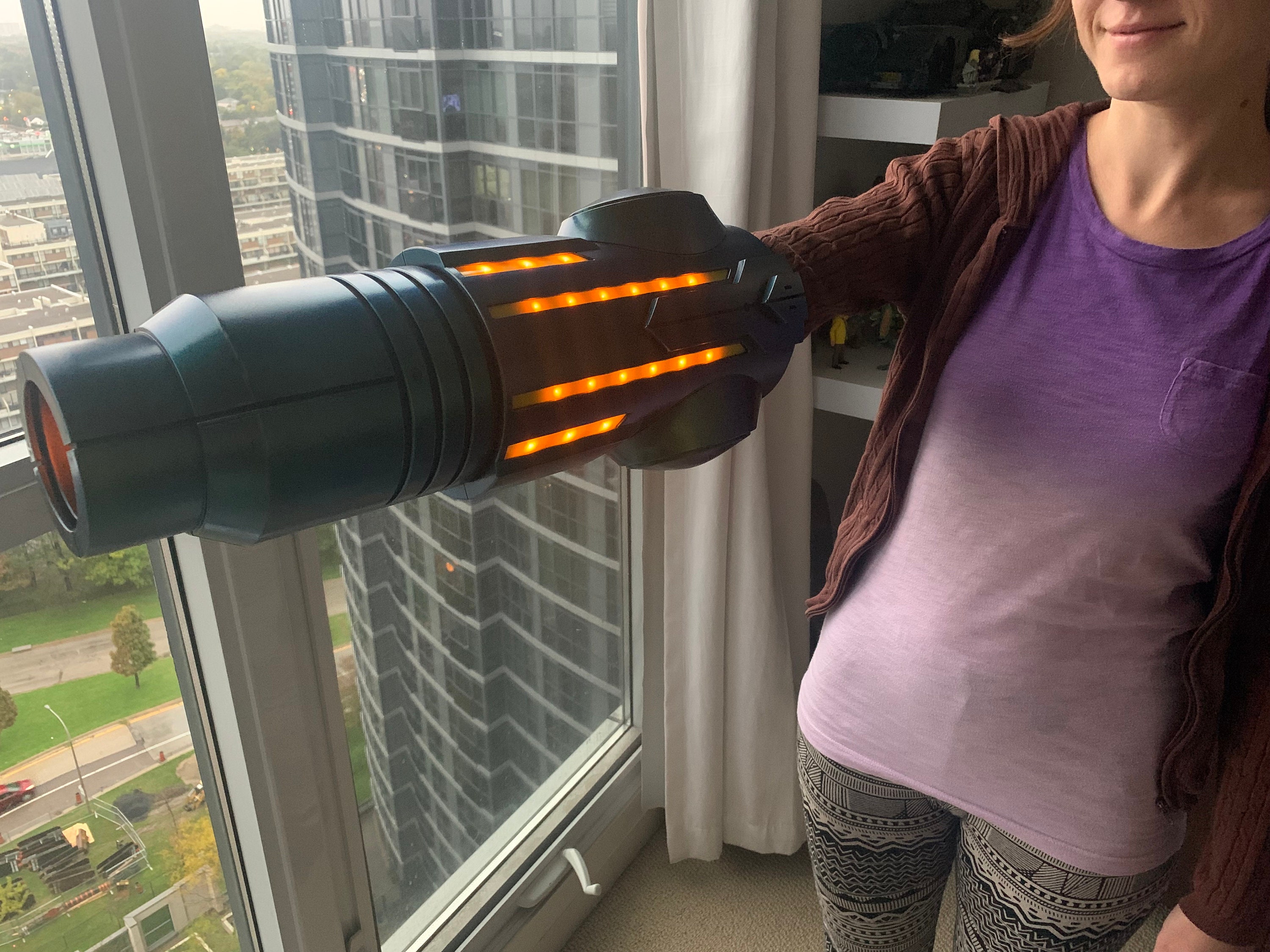 Metroid Samus Arm Cannon Life Size Prop Replica With Lights & Sounds ...