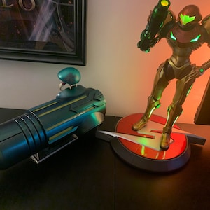 Metroid Samus Arm Cannon Life Size Prop Replica With Lights & Sounds ...
