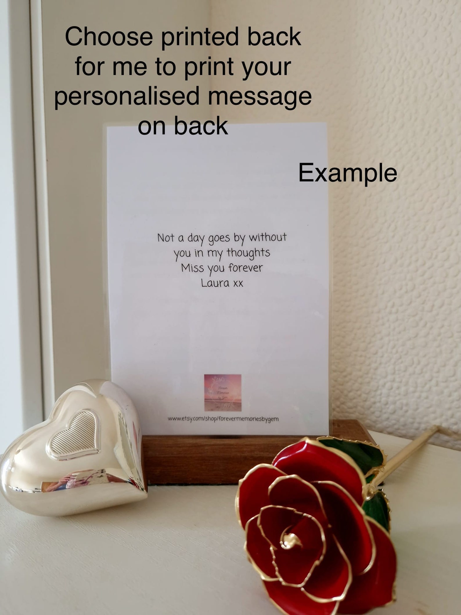 One Year Death Anniversary Grief Keepsake Card, One Year Since You Left ...