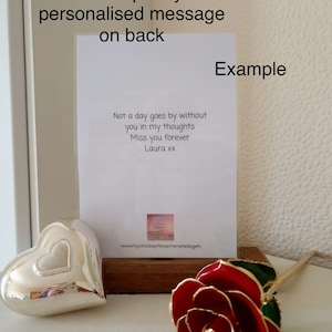 One Year Death Anniversary Grief Keepsake Card, One Year Since You Left ...