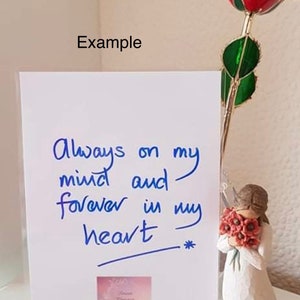 One Year Death Anniversary Grief Keepsake Card, One Year Since You Left ...