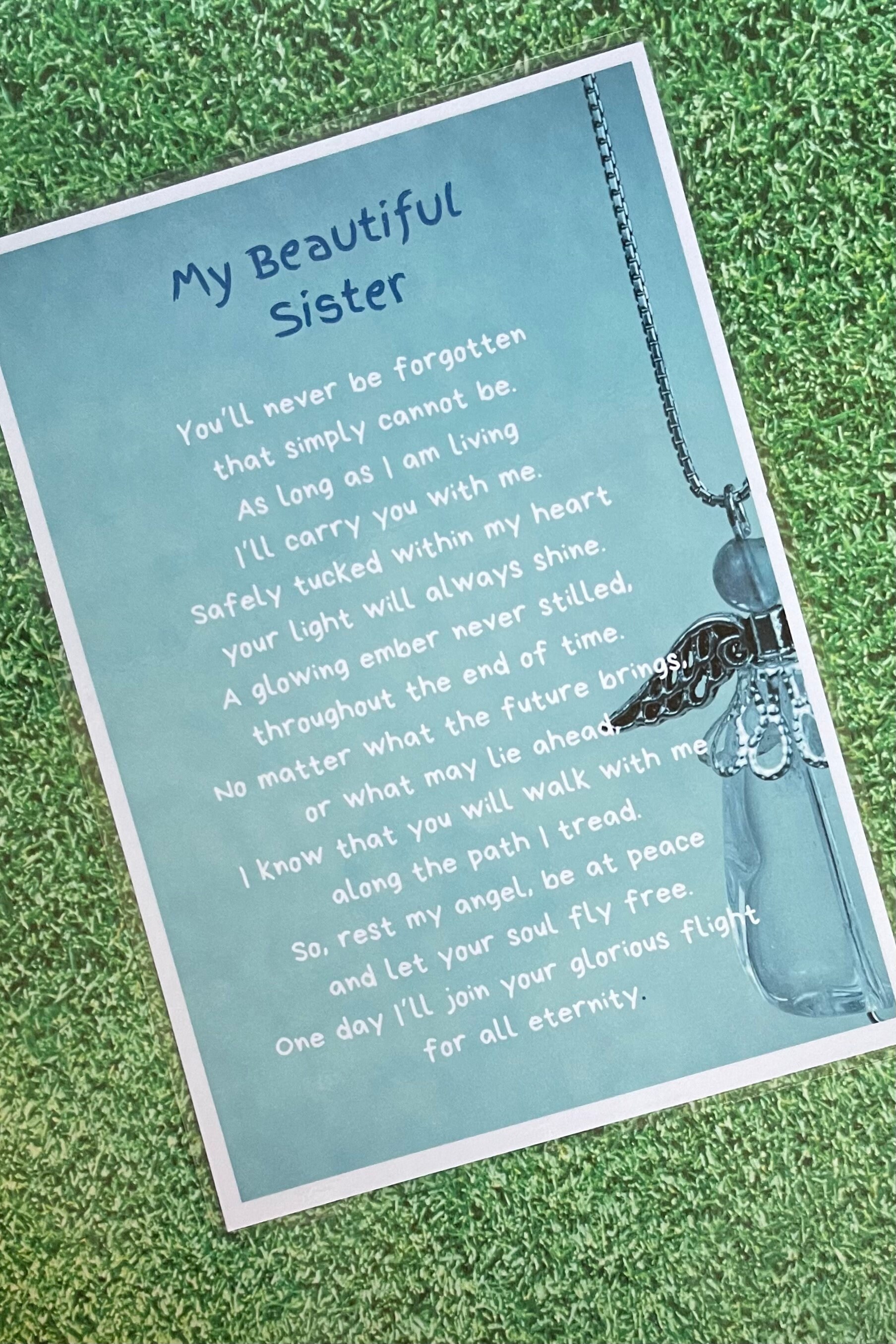 Sister Grave Card Graveside Ornament Grave Marker in Loving - Etsy