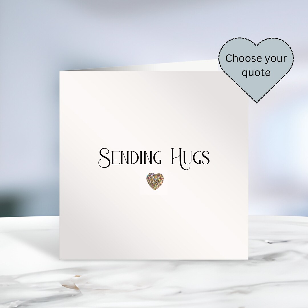 Sending Hugs Sympathy Card, Bereavement Card for Loss of Loved One ...