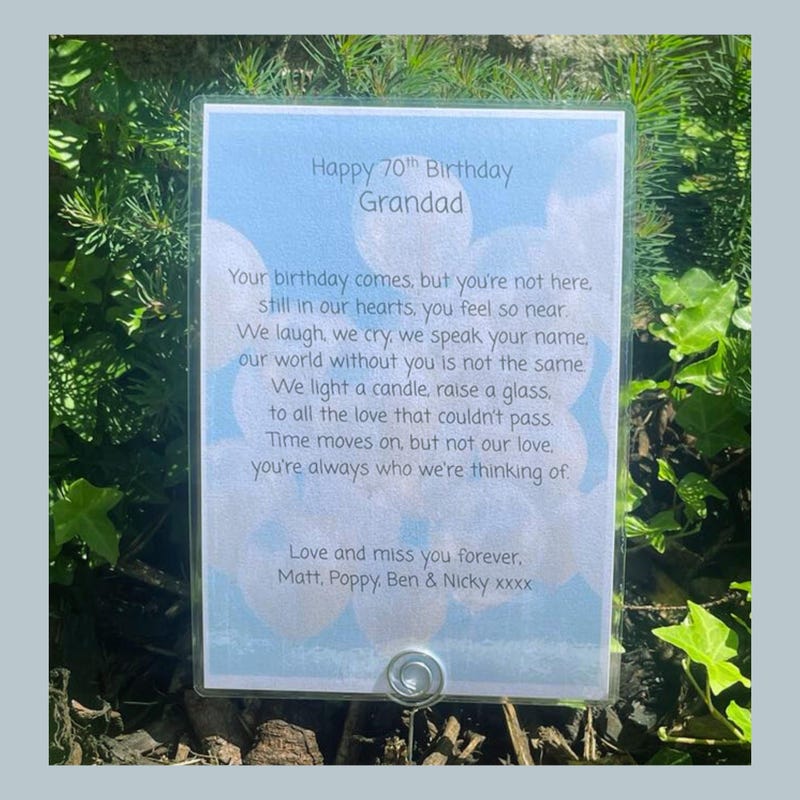 Graveside Birthday Cards - Etsy