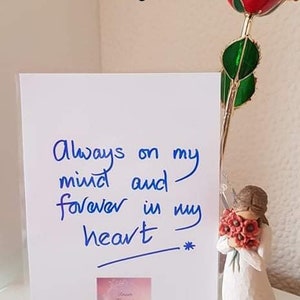 One Year Death Anniversary Grief Keepsake Card One Year Since | Etsy UK