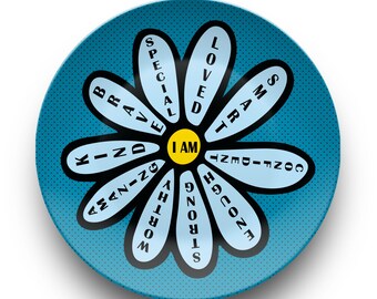 Affirmations Dinner Plate, Positive Daily Affirmations Gift - Etsy