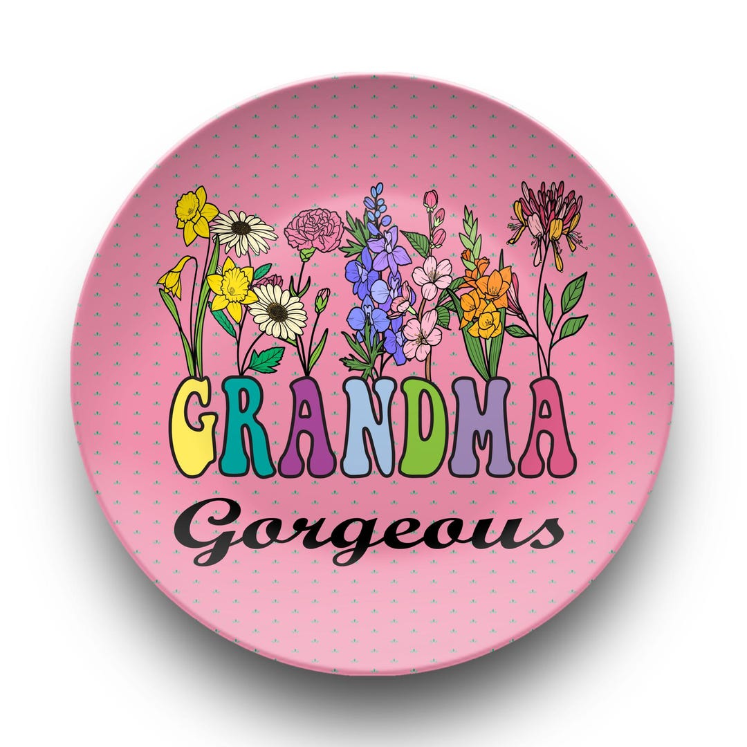 Grandma Plate, Grandma Gift, Grandma Plate, I Love Grandma, Grandma ...