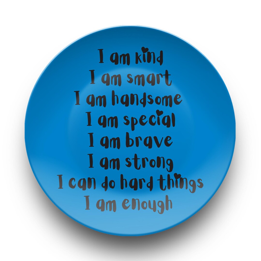 Affirmations Plate, Daily Affirmations, Children Affirmations ...