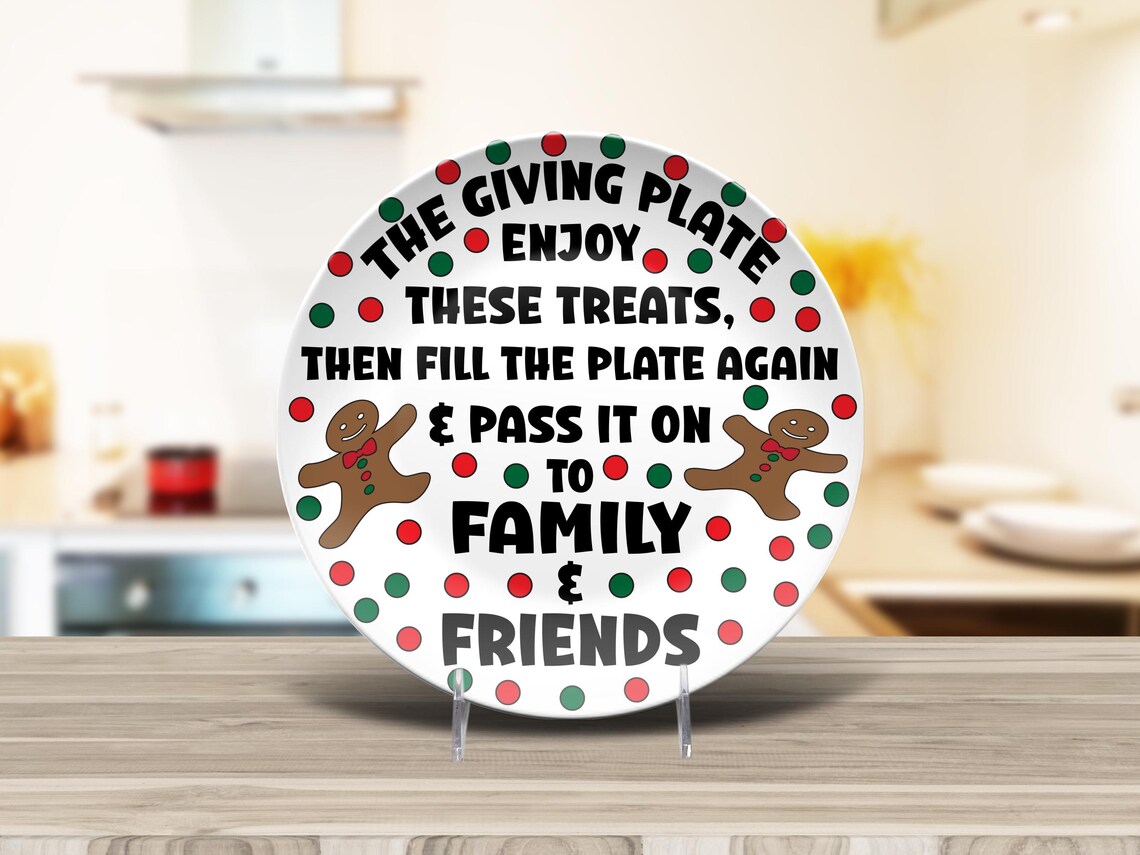 Christmas Giving Plate, Neighbor Cookie Gift, the Giving Plate - Etsy