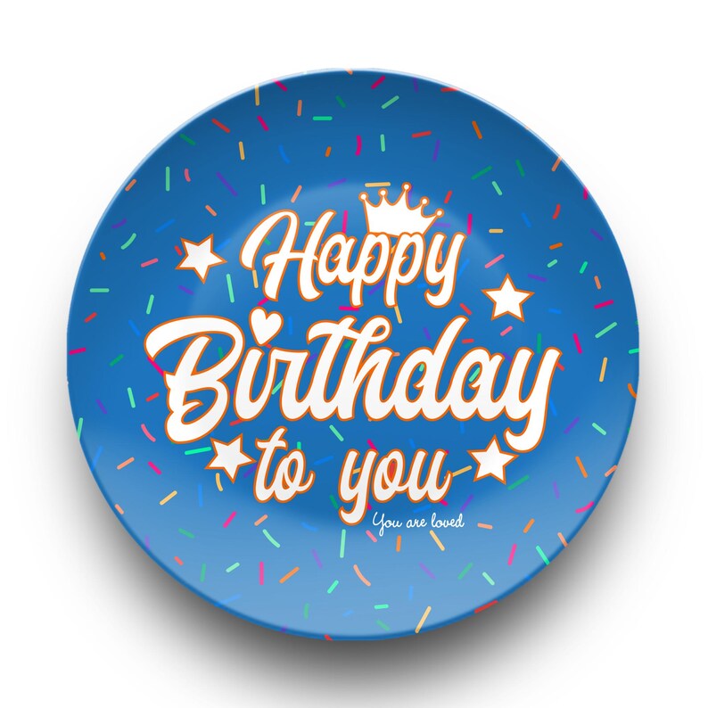 Happy Birthday to You Plate, Birthday Plate, Birthday Dinner, Birthday ...