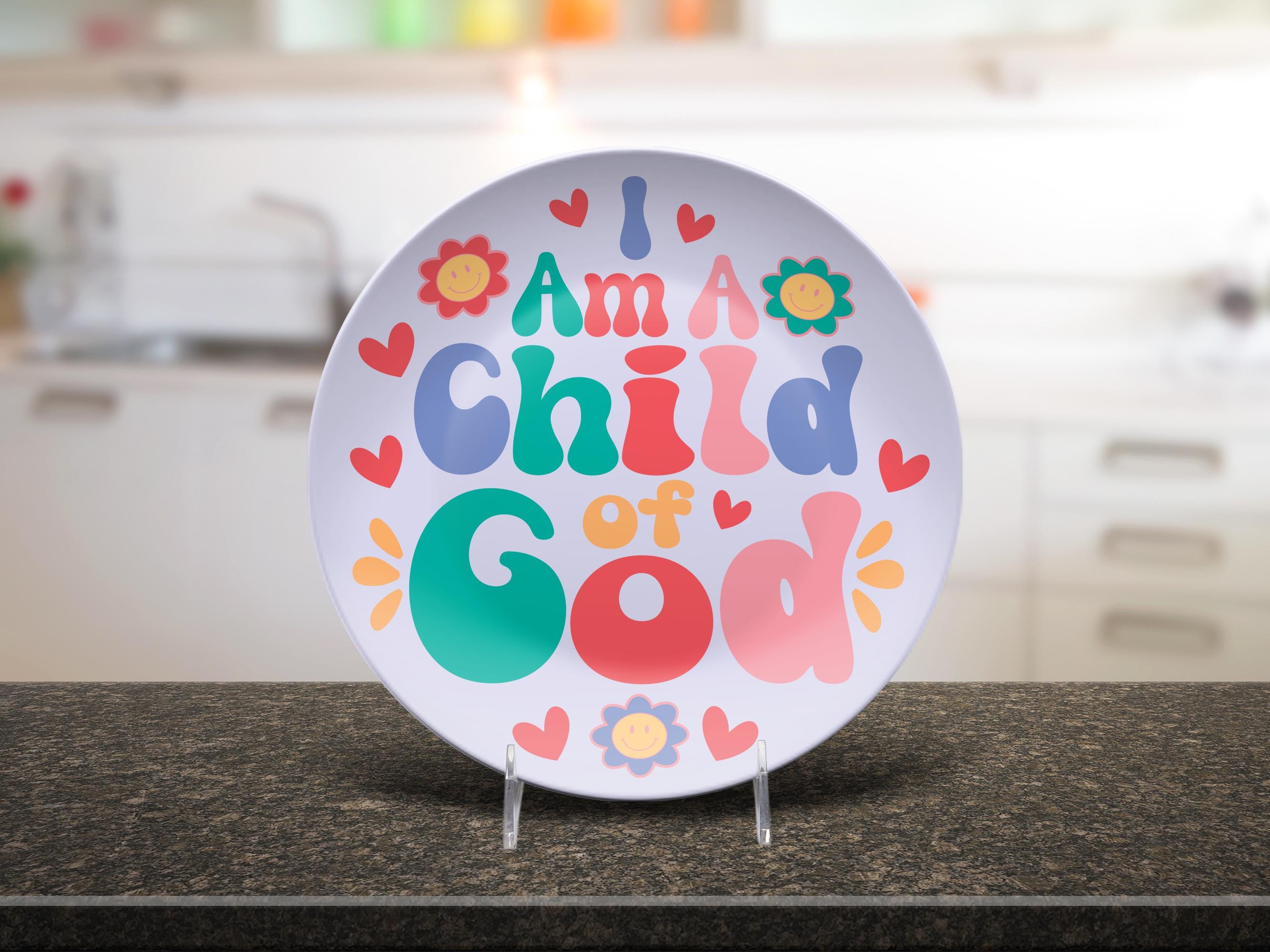 I Am a Child of God Plate, Religious Plate, Religious Gift, Child of ...