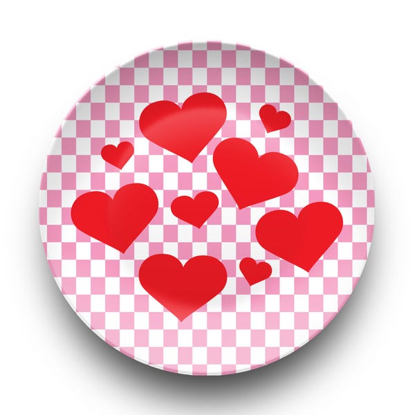 Valentines Day Plates - Etsy