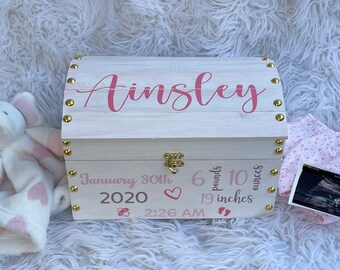 Baby Girl Memory Box - Etsy