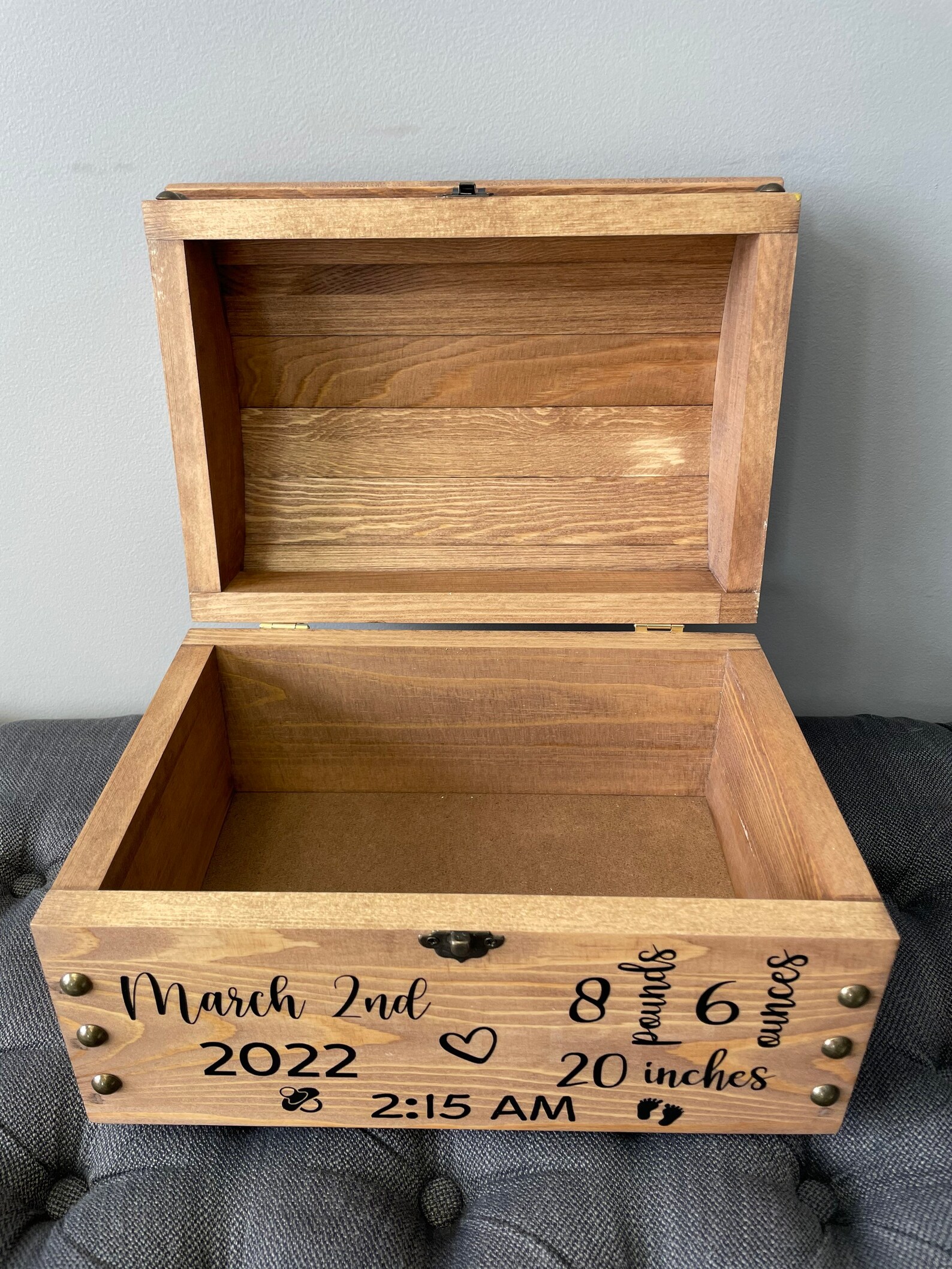 Custom New Baby Chest Keepsake Chest Memory Box Wood Gift - Etsy
