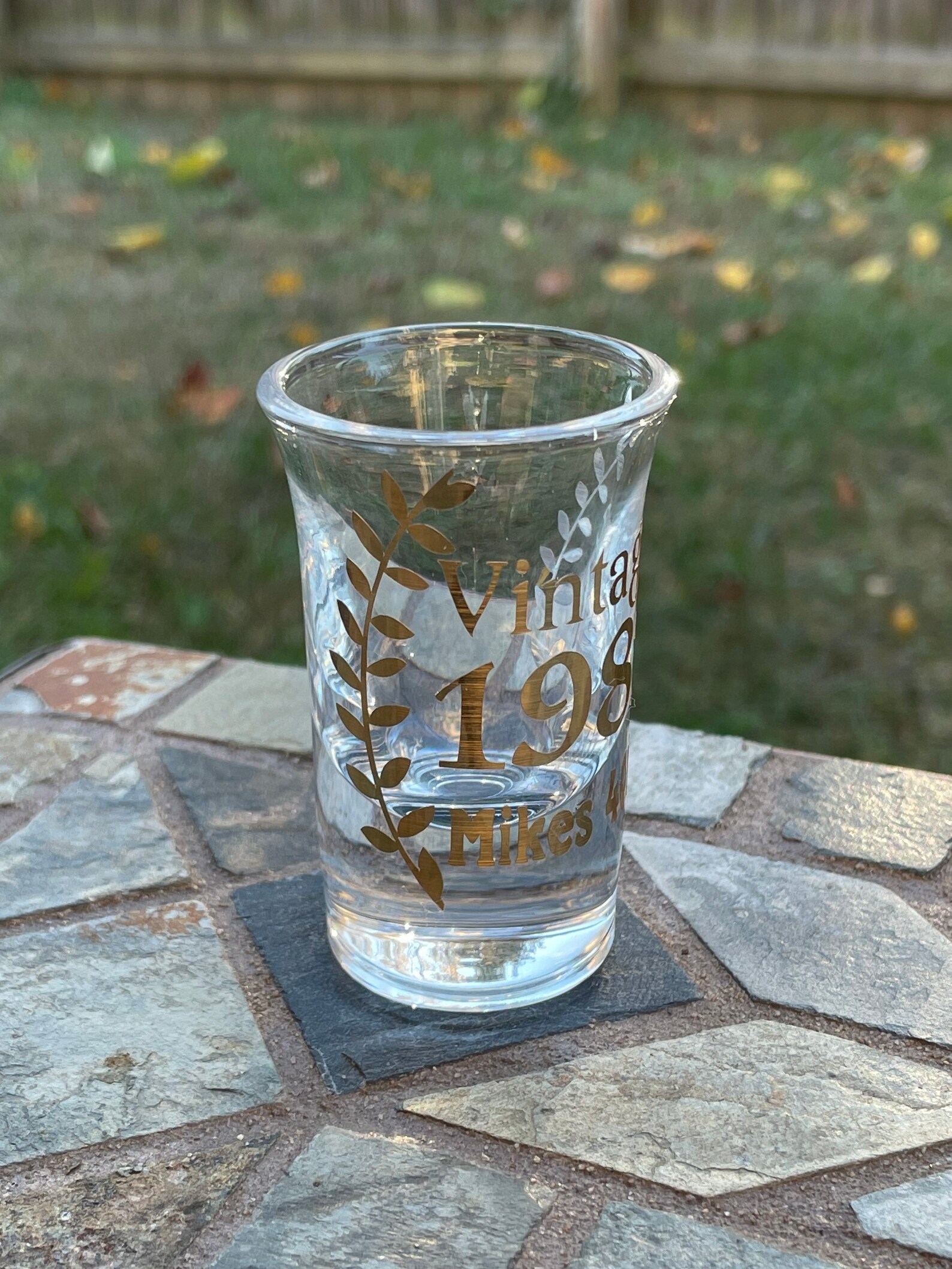 Custom Shot Glass, Custom Party Favor, Vintage Birthday - Etsy