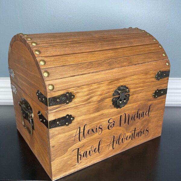 Wood Treasure Chest - Etsy