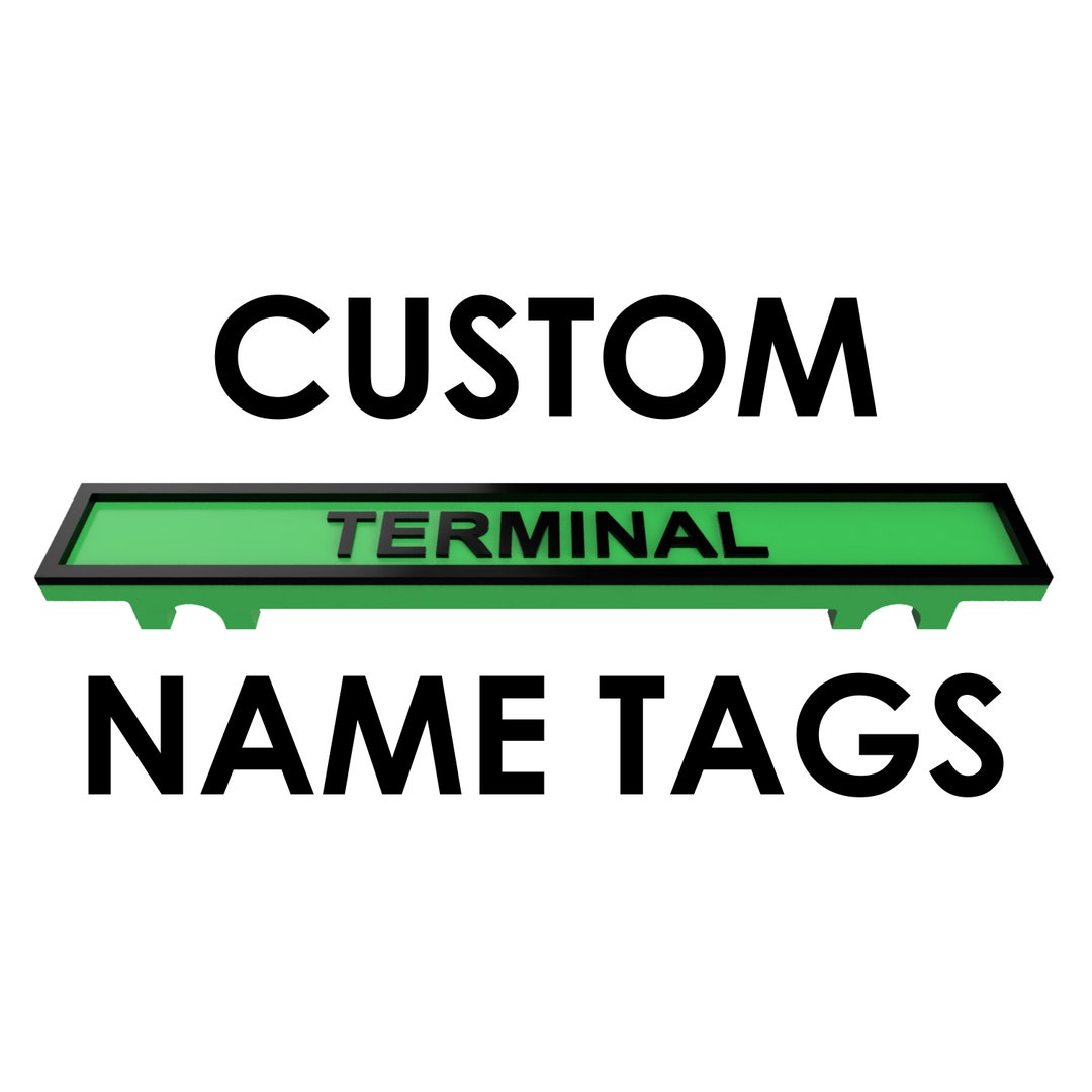 ATC TERMINAL Strip Name Tags, Air Traffic Control Tower, Flight Strip ...