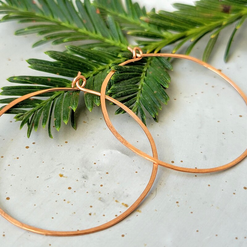 Copper Earrings - Etsy