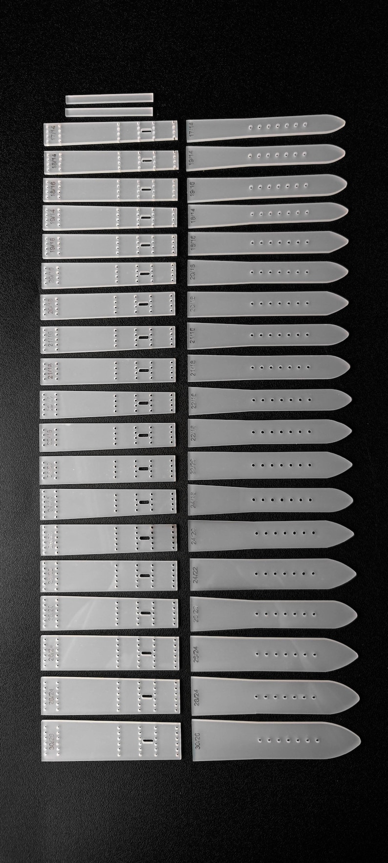 Watch Strap Acrylic Template Set - Acrylic Pattern Watch Band -acrylic ...
