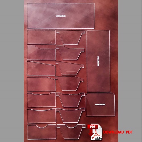 PDF Wallet Patterns Leather Bifold Wallet Wallet Templates - Etsy