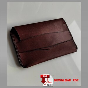 PDF Wallet Patterns, Leather Bifold Wallet Templates, 17 - Piece Wallet ...