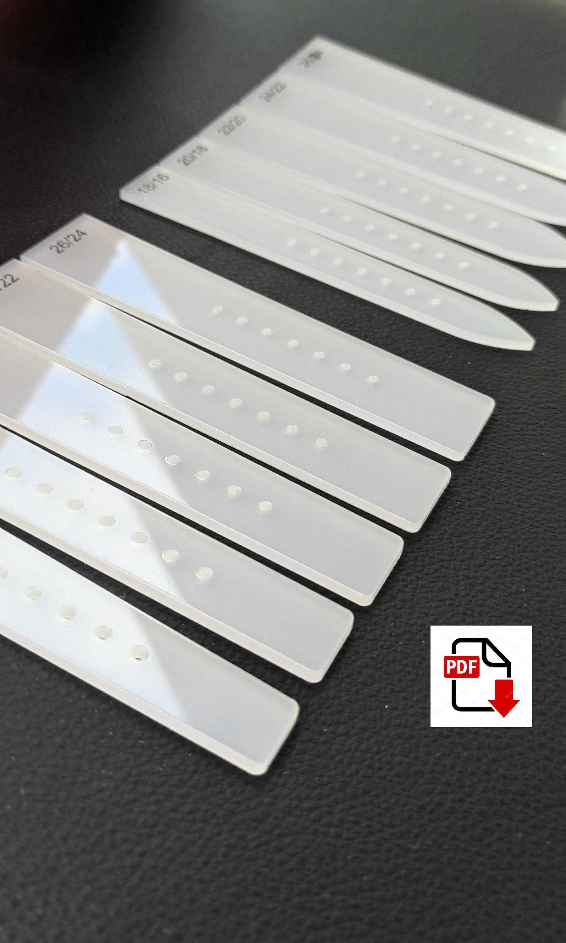 Watch Strap Template Set Pdf Template Download Do It Yourself 10pcs - Etsy