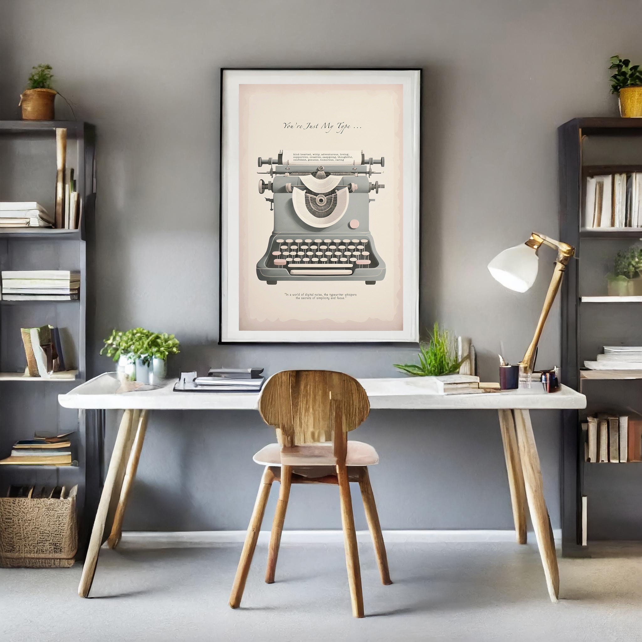 Digital Download - Antique Typewriter - Office Decor - You're Just My ...