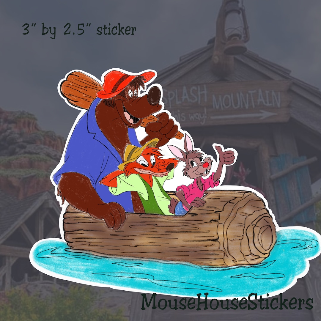 Splash Mountain Inspired Brer Rabbit Vinyl Die Cut Sticker - Etsy