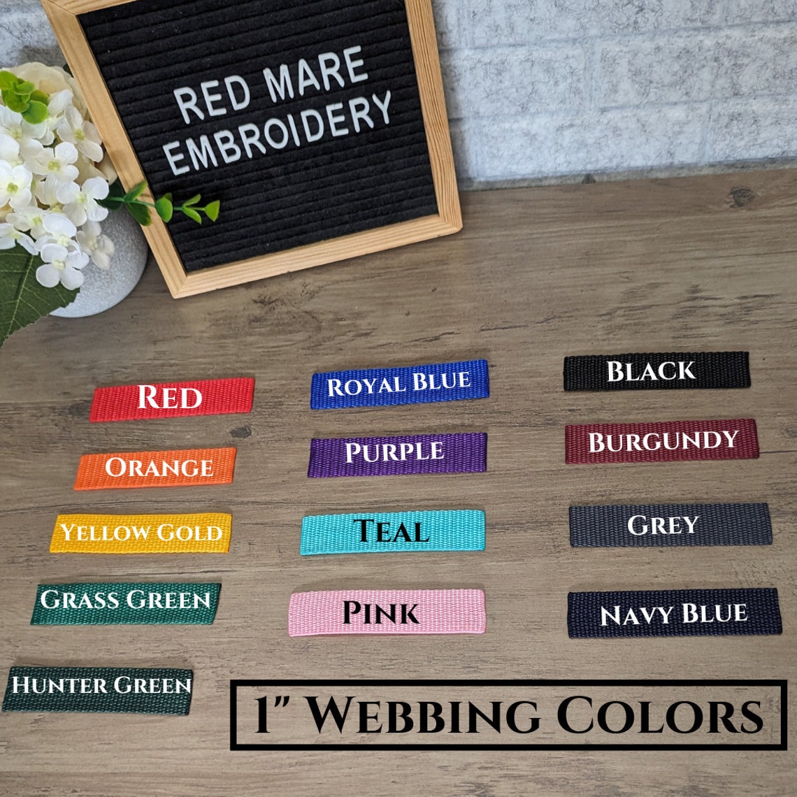 LARGE Embroidered Halter Sleeves, Custom Horse Halter Name Tag. Single ...
