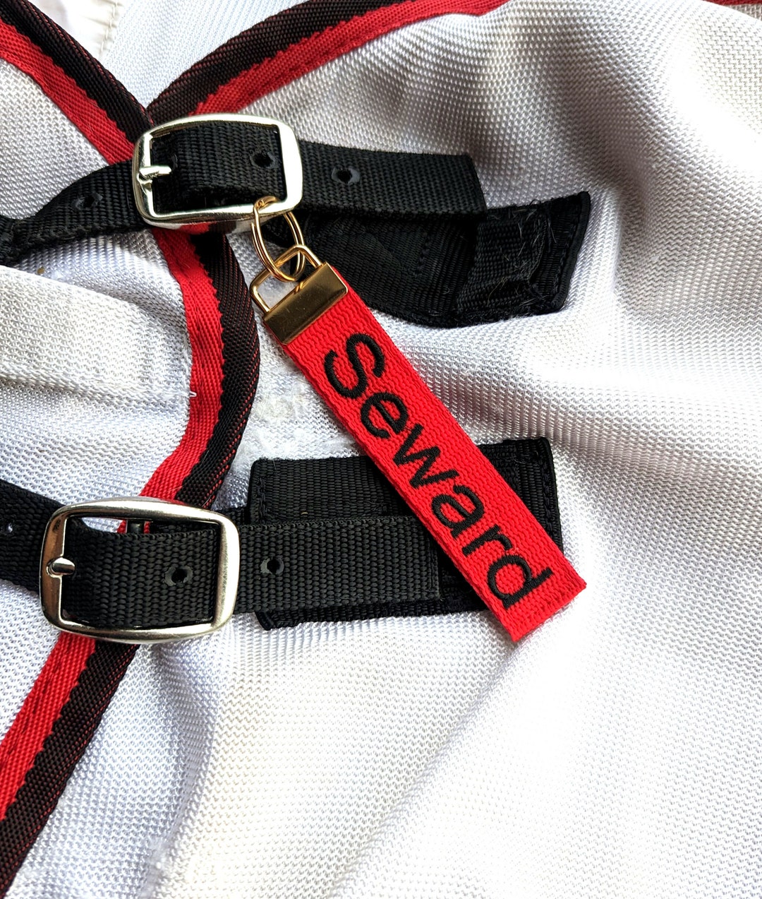 HORSE BLANKET TAG Single Sided, Large Custom Embroidered Tags for Horse ...