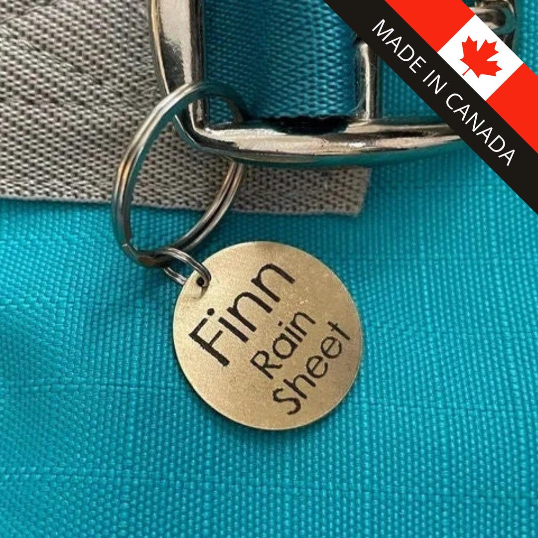 BRASS Equine Blanket Tags 1" DOUBLE Sided / 1 or 2 Lines Custom ...